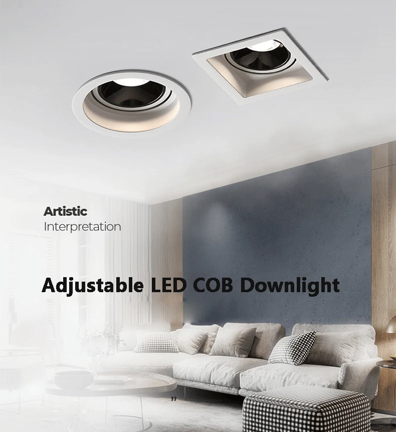 Adjustable Single Double Triple Head Ceiling Downlight Anti Glare ...