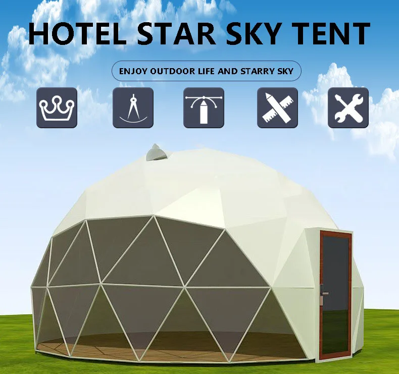 Transparent Luxury Geodesic Dome Tent Glamping Safari Igloo Tents Dome ...