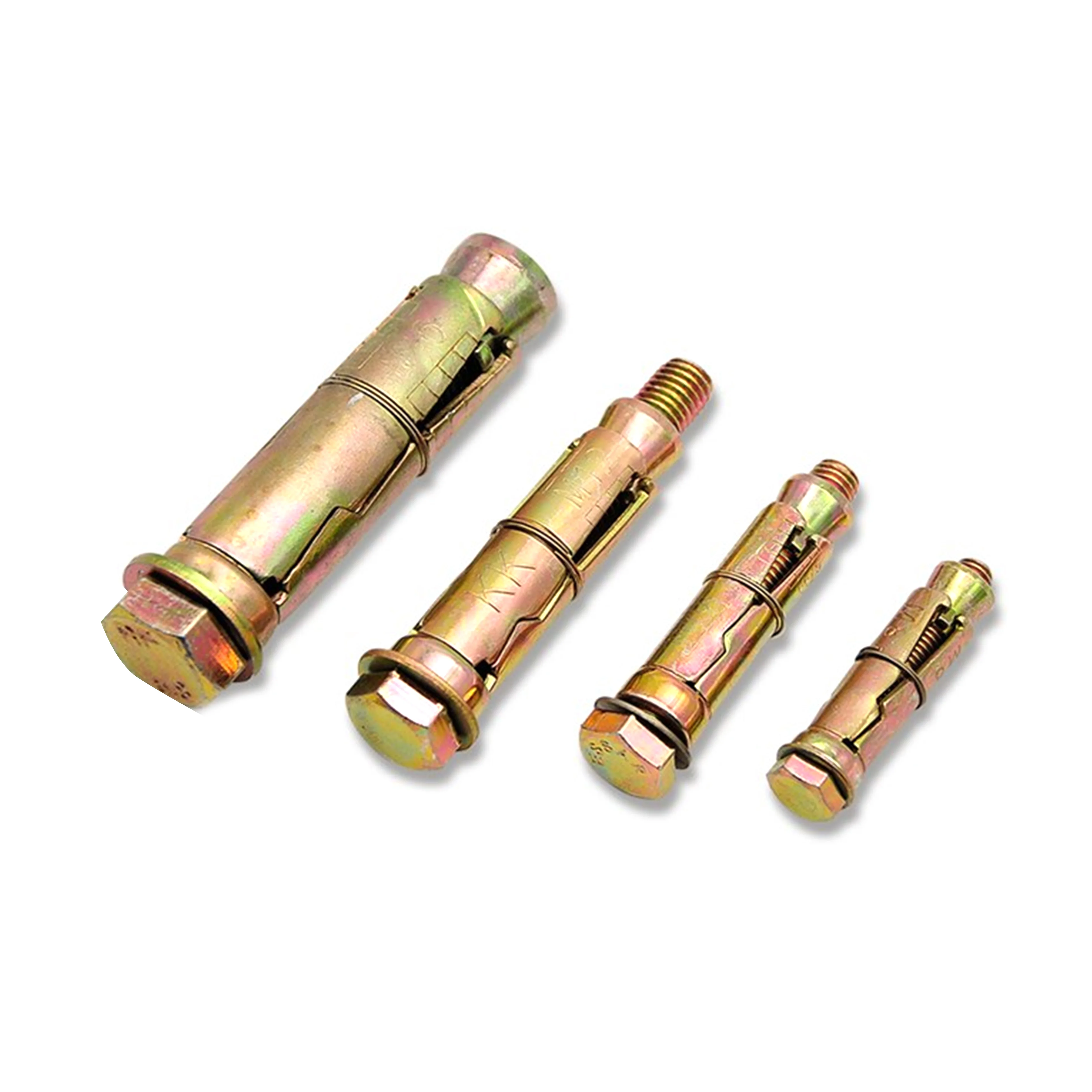 Yellow Zinc Plated Fix Anchor Bolt 3pcs 4pcs Expansion Bolt Fastener ...