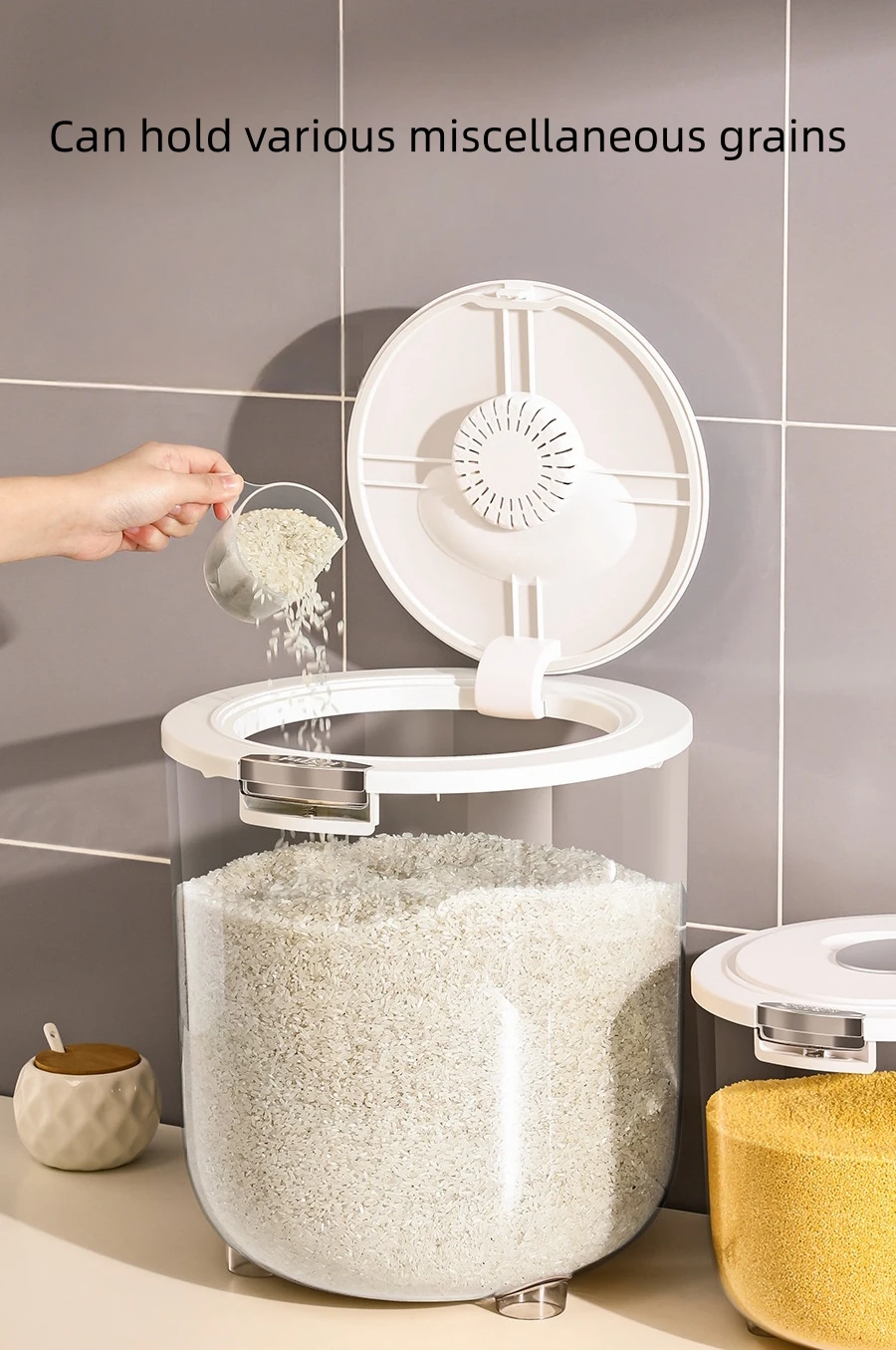 Multifunctional Rice Jar Food Storage Container Box Suitable for ...