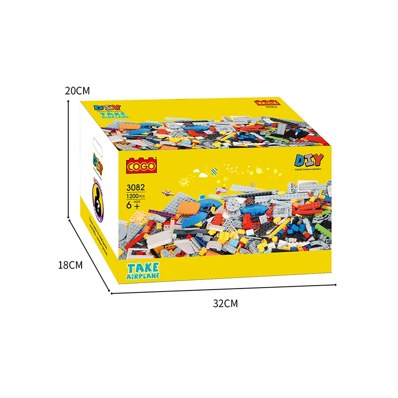 Cogo Eco-friendly Abs Plastic Assemble City Building Blocks Set Kids ...