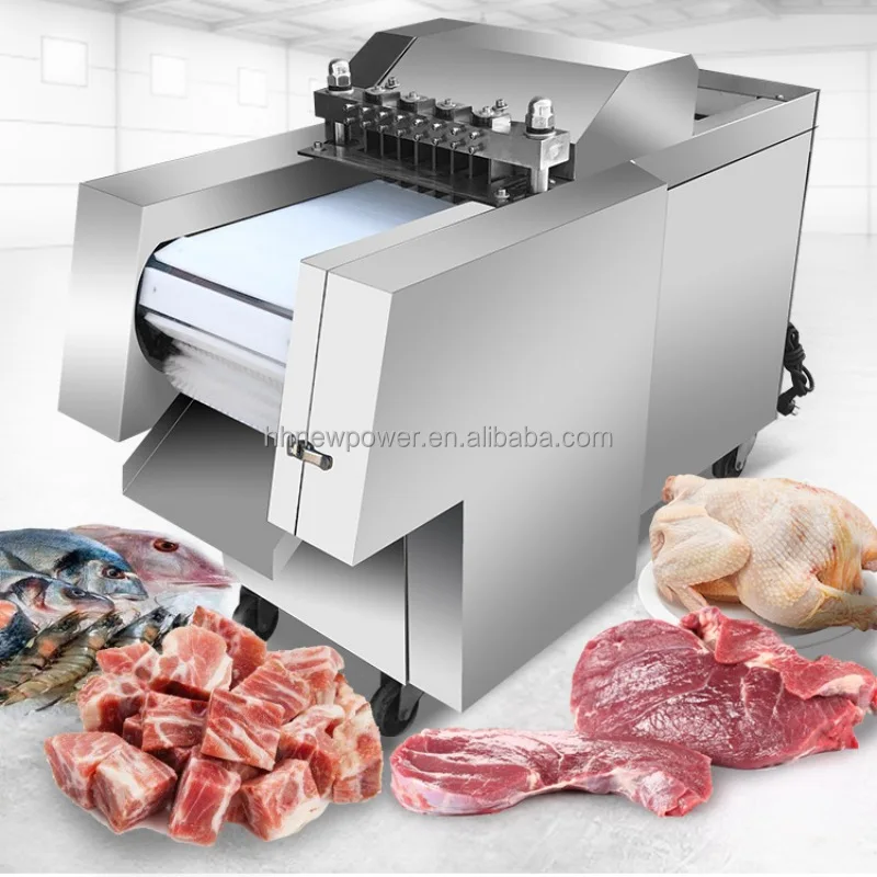 Automatic Chicken Meat Cuter Cutting Machine Heavy Duty Fish Chicken ...