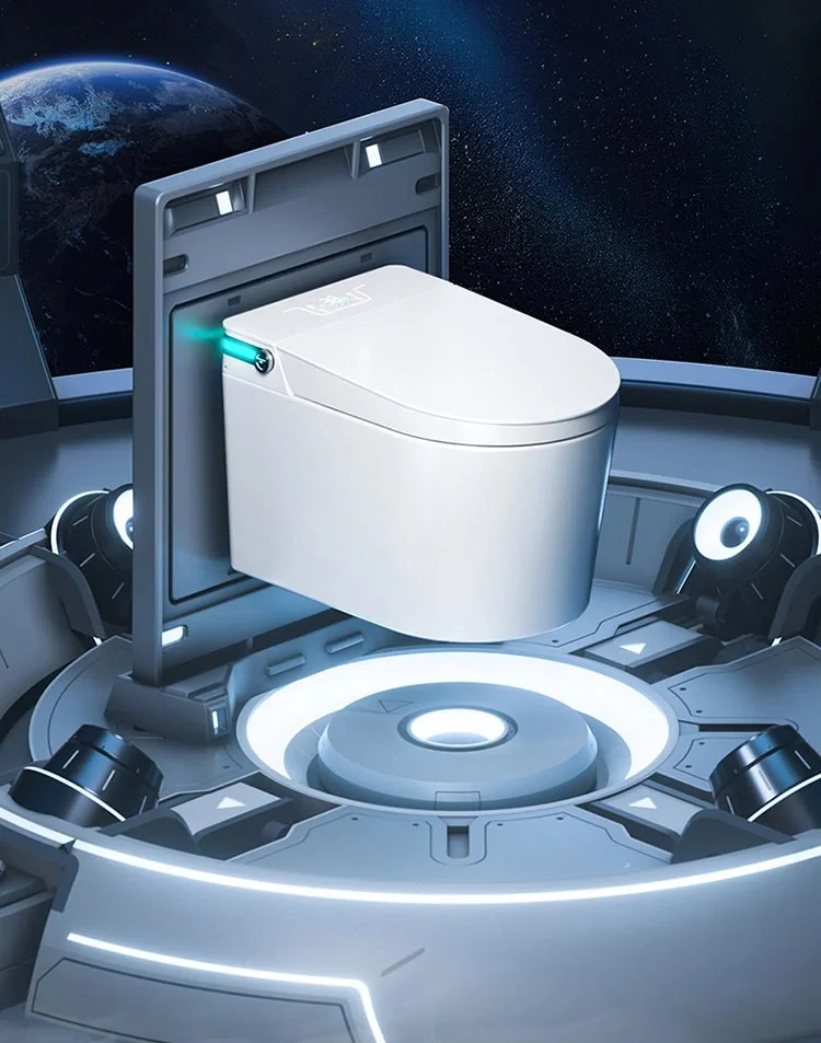 Smart Toilet With Heated Seat & Remote Control - Modern Luxury Design