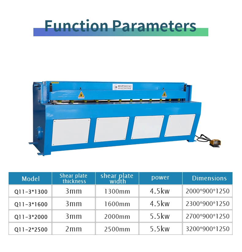 Byfo Air Duct Guillotine Machine Electric Plate Shearing Machine Metal ...