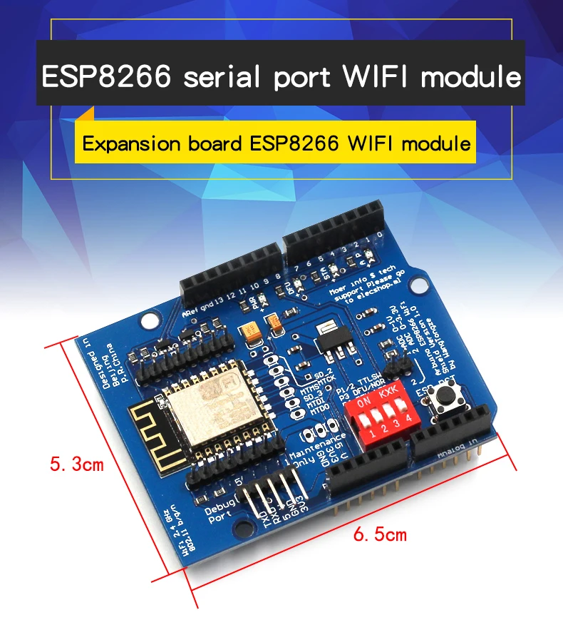 Rswtech Wifi Modules Router Pcb Antenna Esp 12e Module Expansion Pcb