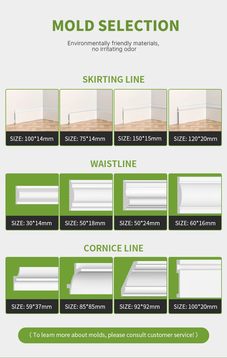 Roke Paintable Skirting Board Profile Skirting Board Base Curved Ps ...