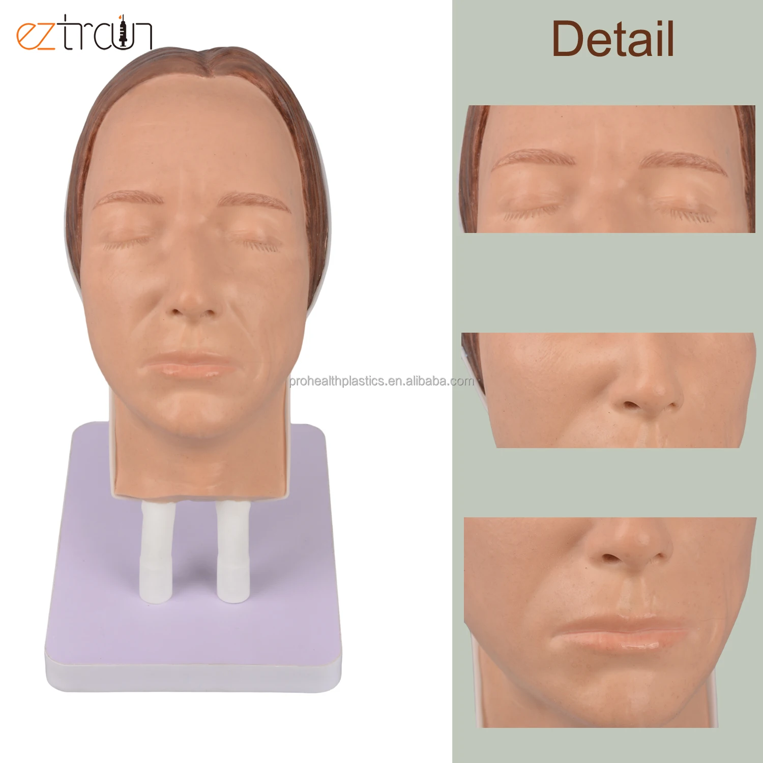 Realistic Facial Injection Manikin Silicone Mannequin Head Injection ...