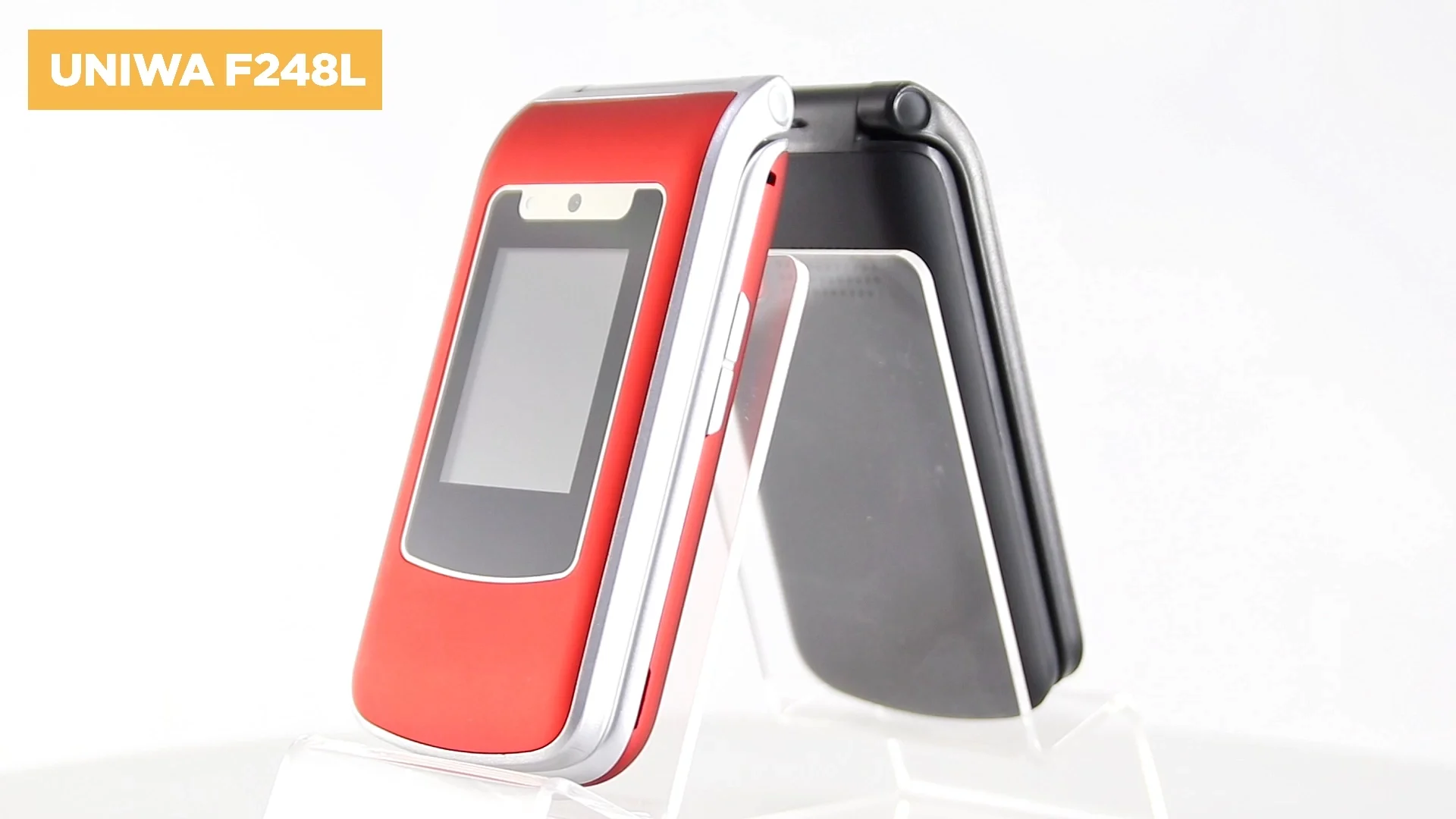 Uniwa F248l 4g Flip Feature Phone Active Dual Sim Mobile Phone With Dual Screen Flip Phone - Buy ...