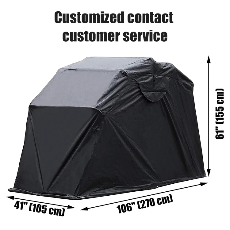 Nhcx Foldable Motorcycle Shelter Shed Metal Frame Canopy Garage Tent ...