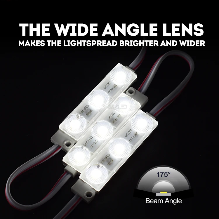 1W Super Module With 175 Beam Angle White LED SMD Light IP68 DC 12V 24V for Advertising and ...
