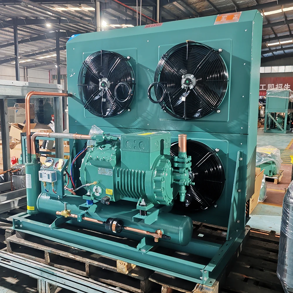 Refrigeration cold storage reciprocating compressor condenser unit for ...