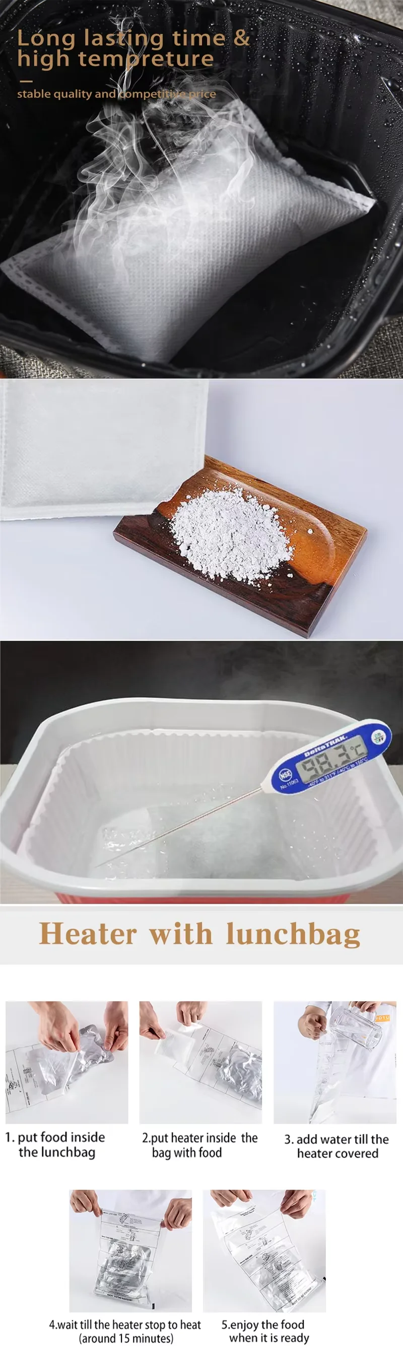 Custom Retort Pouch High Temperature Mylar Pouch Heat Seal Aluminum ...