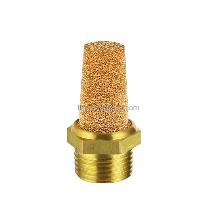 Copper Sintered Pneumatic Silencer Filter Copper Powder Sintered Filter ...