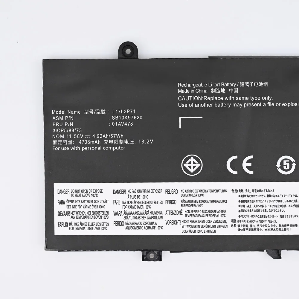 Original Battery For Lenovo Thinkpad T480s Series L17m3p72 L17l3p71 ...