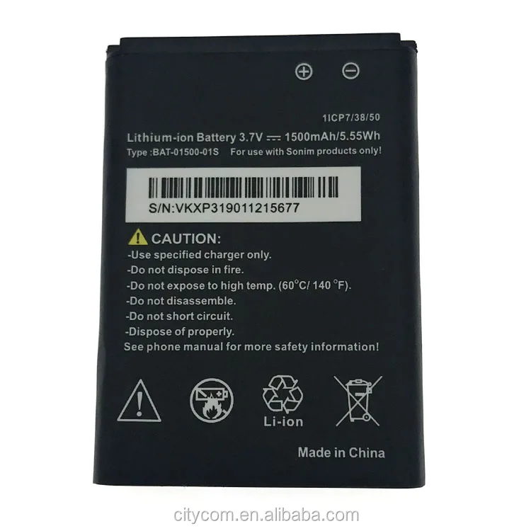 Lithium Battery Bat-01500-01s For Sonim Xp3 Xp3800 Phone 1500mah - Buy ...