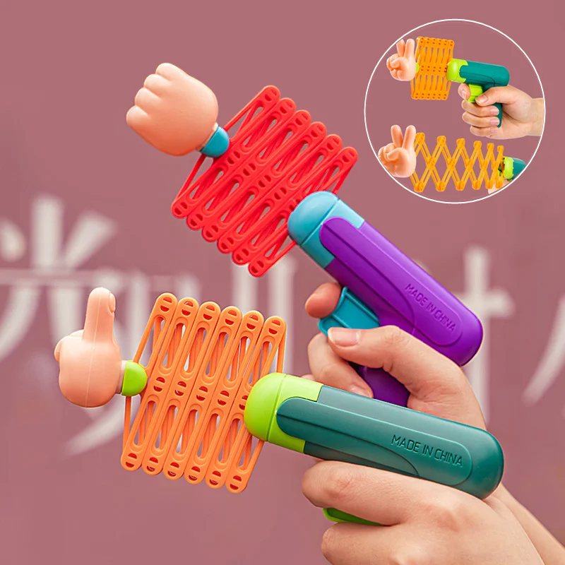 Stretching Fist Shooter Toy Gun Funny Plastic Party Festival Children ...