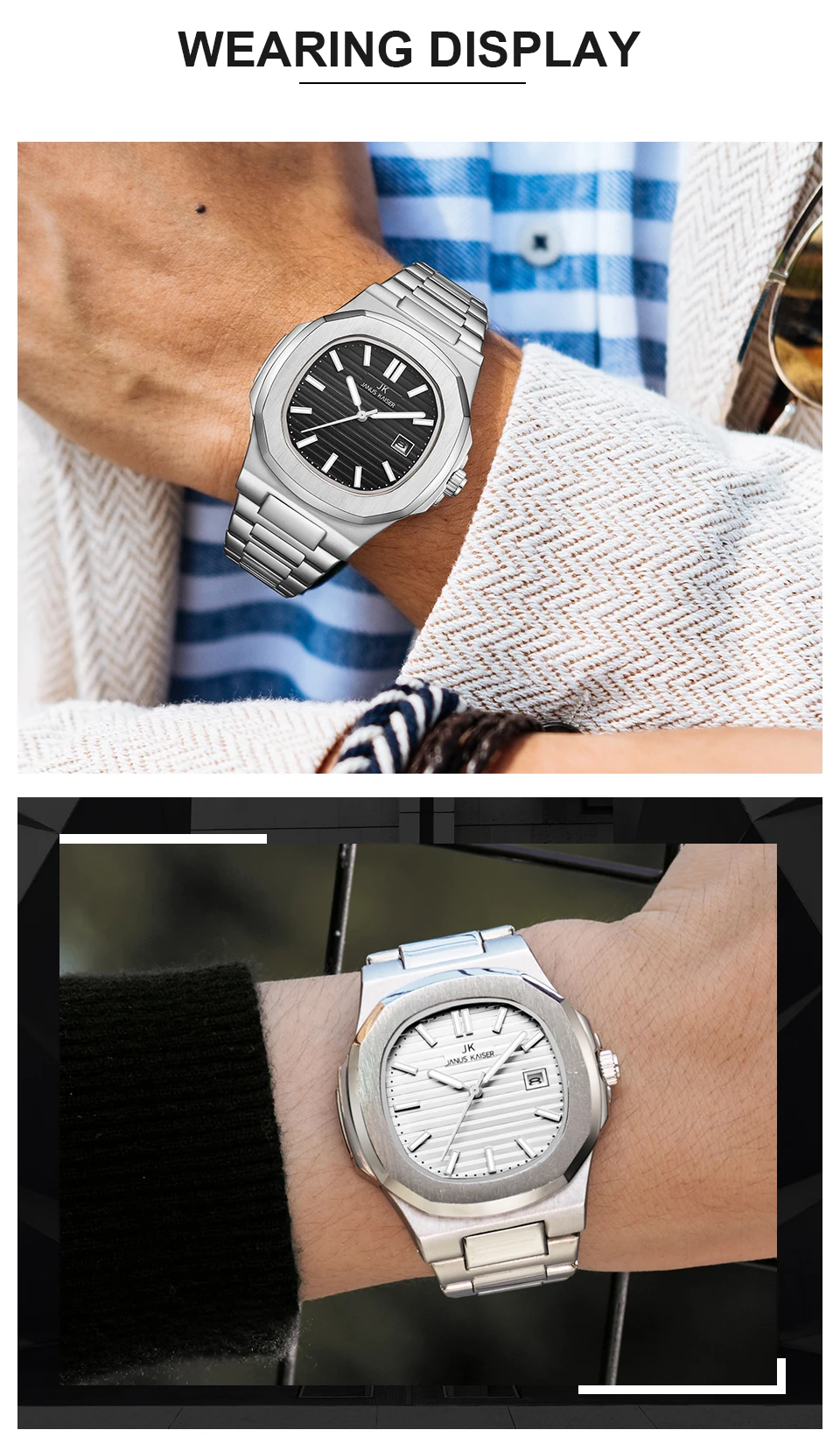 Luxury Stainless Steel Sports Men’s Watch - Janus Kaiser