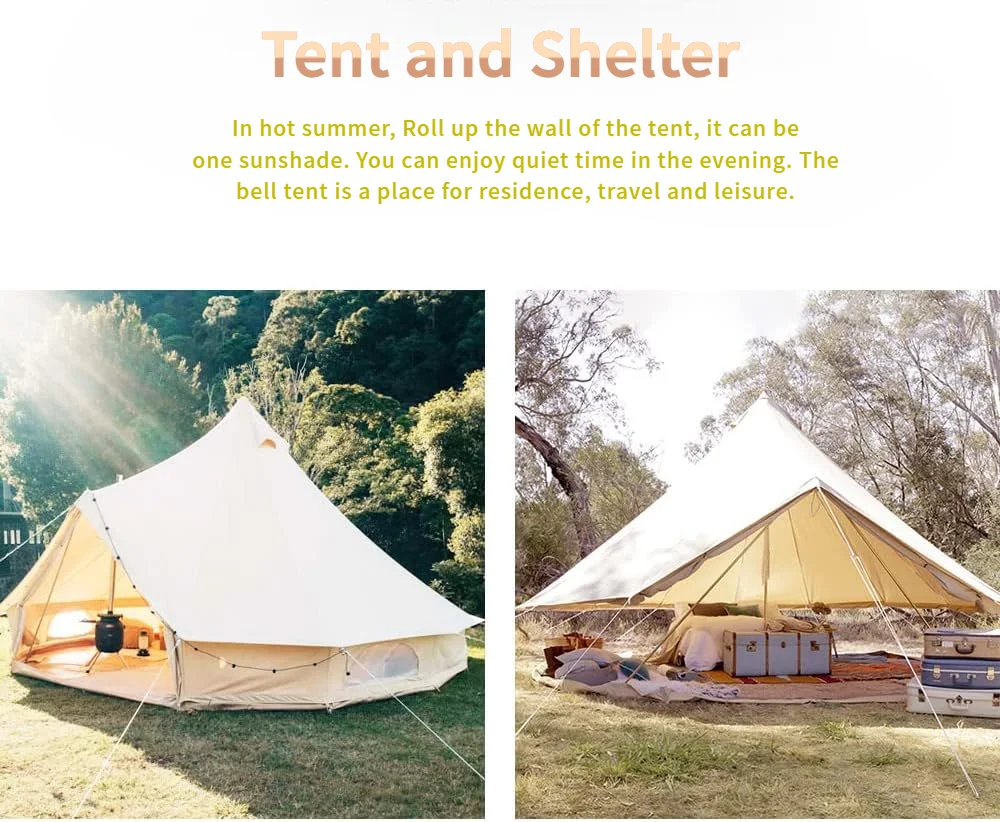 Luxury Canvas Resort Glamping 4 Season African Tipi Safari Tent