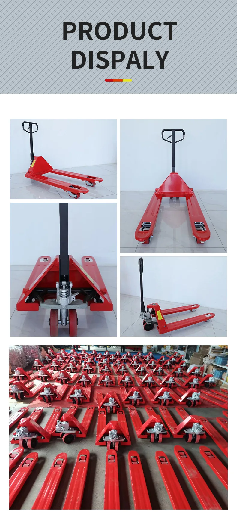 3Ton Hydraulic Manual Pallet Jack Hand Pallet Truck with Reliable Motor ...
