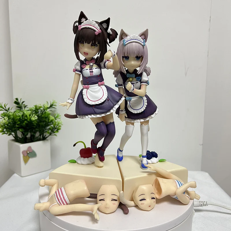 2 Styles Nekopara Anime Figure Chocola Vanilla Action Figure Nekopara ...
