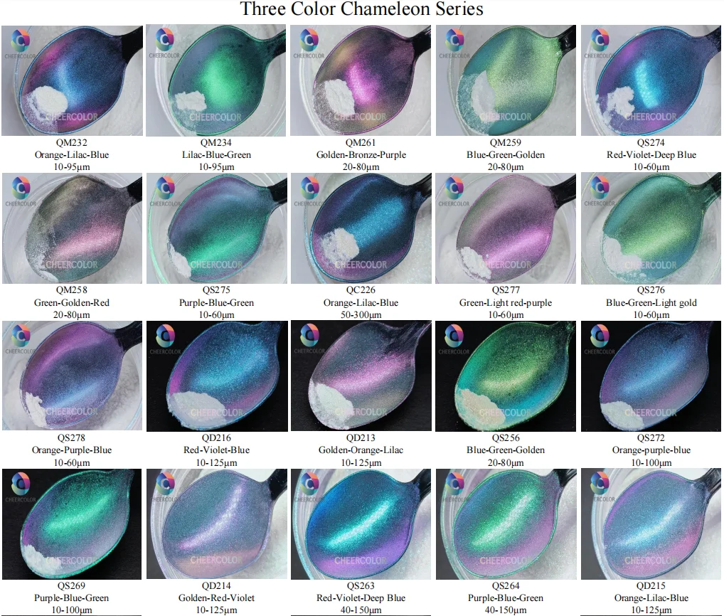 Chrome Color Shift Watercolor Pigment Vegan Cosmetics Borosilicate ...