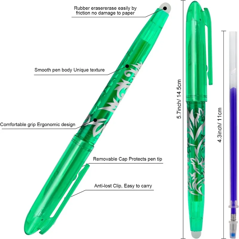 School Stationery Erasable Pens Promotion Neutral Pens Custom logo ...
