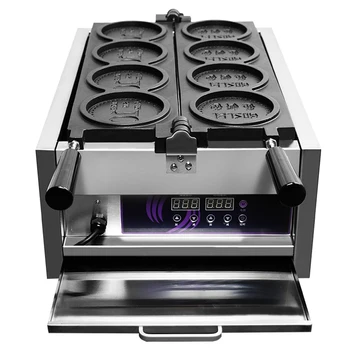 Customized Snack Equipment Cheese Gold Coin Waffle Maker - Buy ...