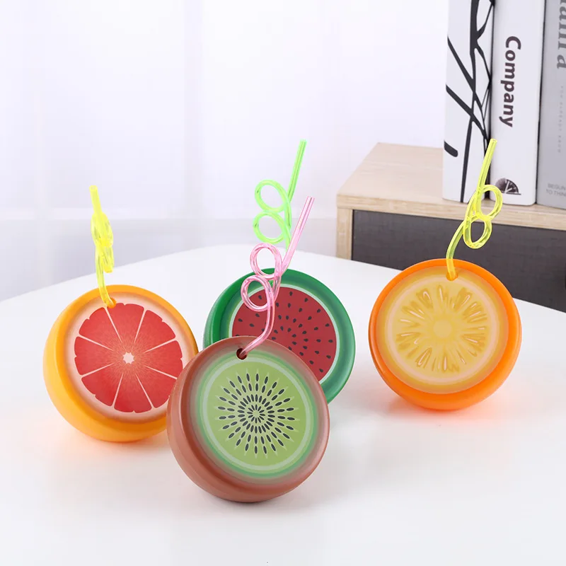 Promotion 500ml Plastic Fruit Shaped Kiwifruit Orange Watermelon Kids ...