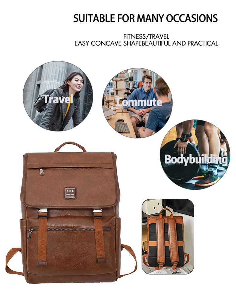 Luxury Men's Travel Business Computer Notebook Backpack