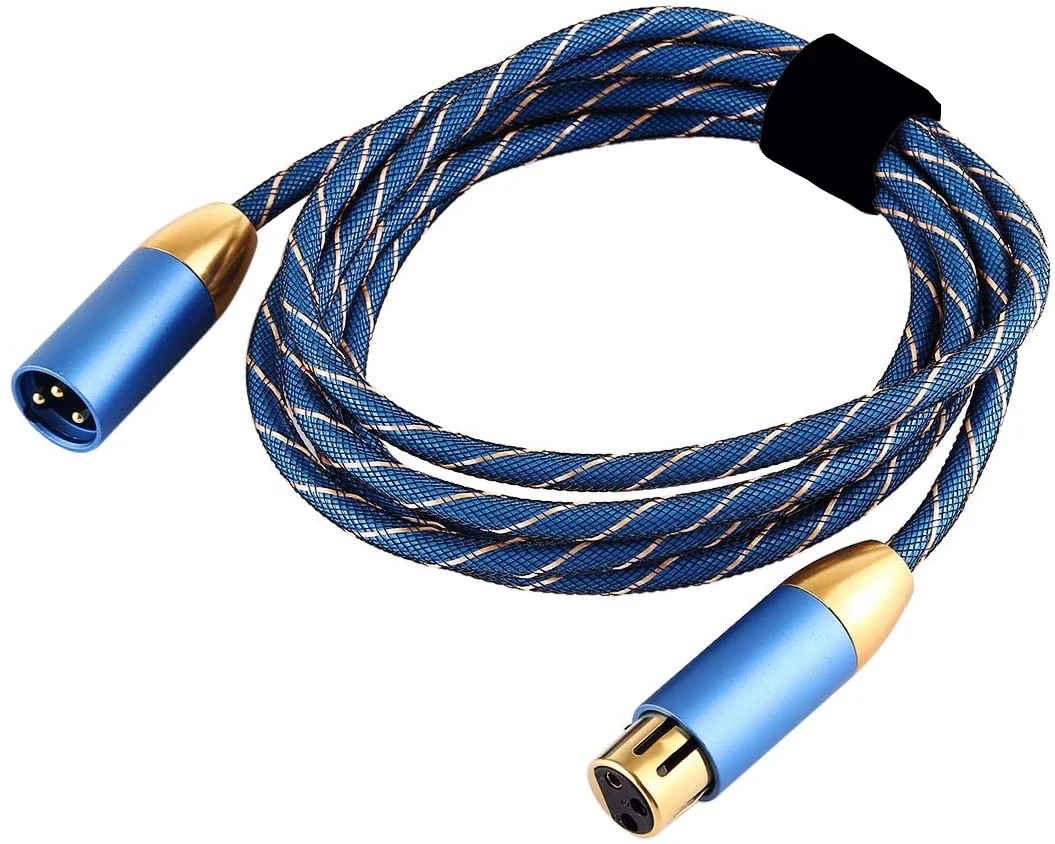 Blue 3 Pin Xlr Connectors Male+ Female 3 Pole Xlr Plug Jack Socket ...