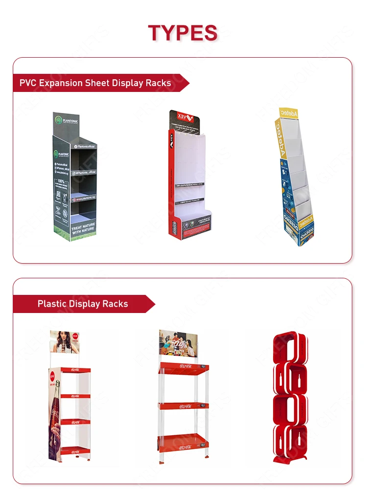Customized PVC Display Racks - Eco-Friendly Promotional Stands