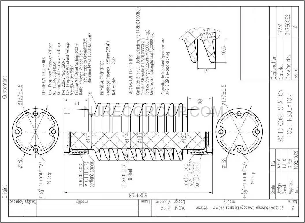 Haya Insulation Materials Epoxy Resin Insulator For 35kv 40.5kv ...