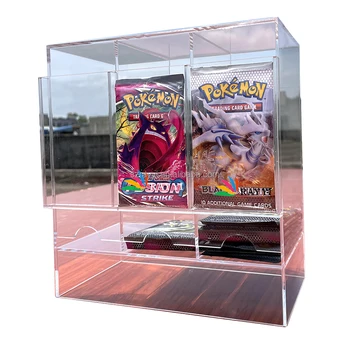 Ray Yi Custom Clear Mtg Yugiho Acrylic Pokemon 3 Slot Booster Pack ...