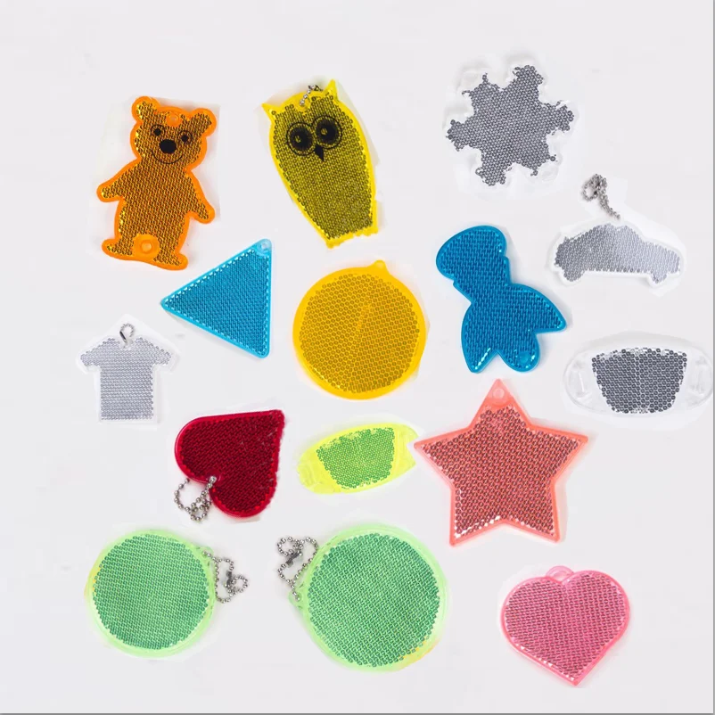 Glow in the Dark Hangers - Hi Vis Keychain Safety Reflectors