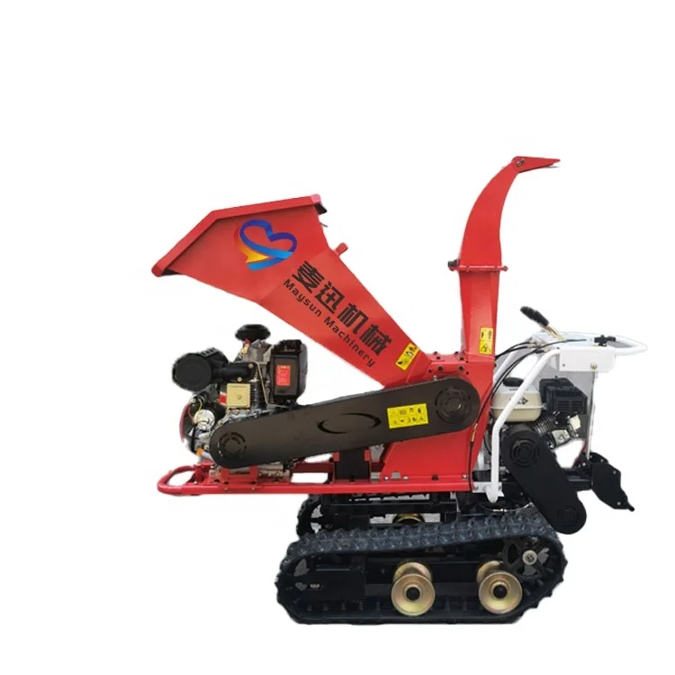 Small Movable Gardens Tool Tree Branch Crusher Log Electric Drum Branch ...