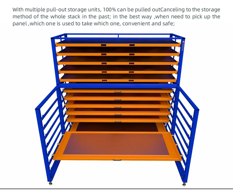 Standard Horizontal Sheet Storage Rack System - Metal Sheet Rack