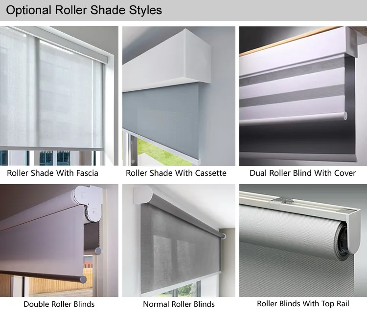Custom Cassette Valance Roller Blinds Square Fascia Fireproof Black Out ...