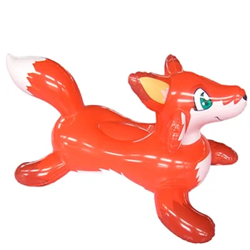 Heavy Duty Vinyl Shiny Inflatable Fox Ride On Safety Durable Plastic ...