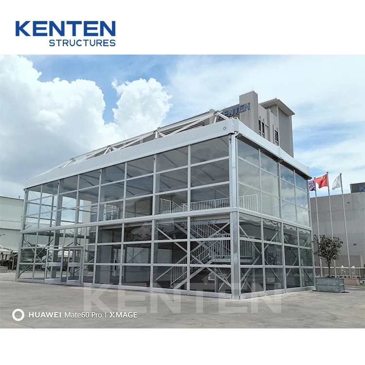 Custom large pyramid truss structure glass wall tent for party event ...