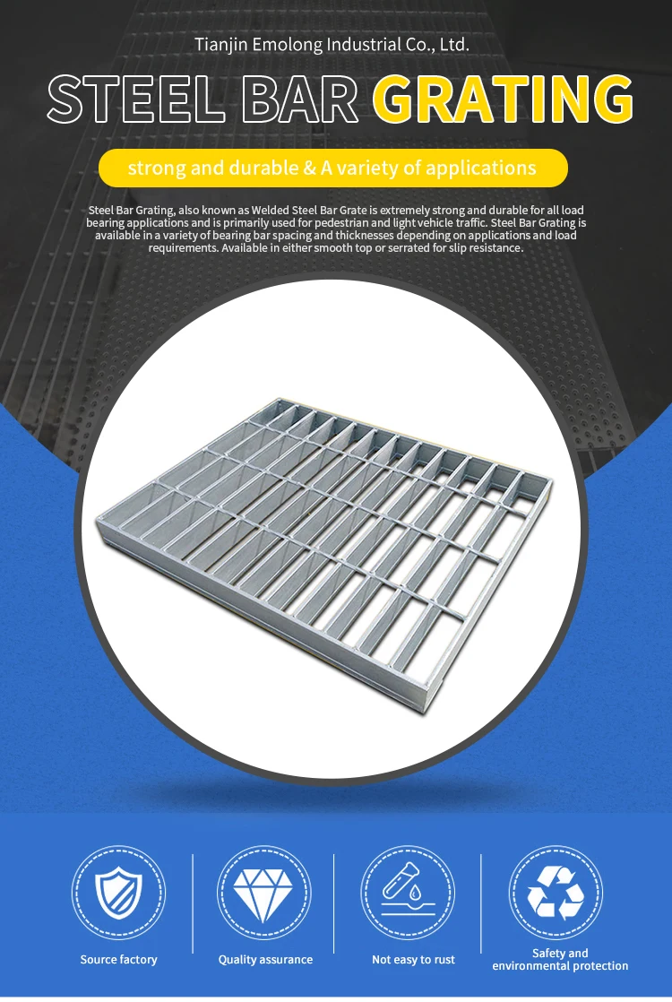 Hot Dip Hdg Heavy Duty Galvanised Iron Bar Galvanized Steel Grating For ...