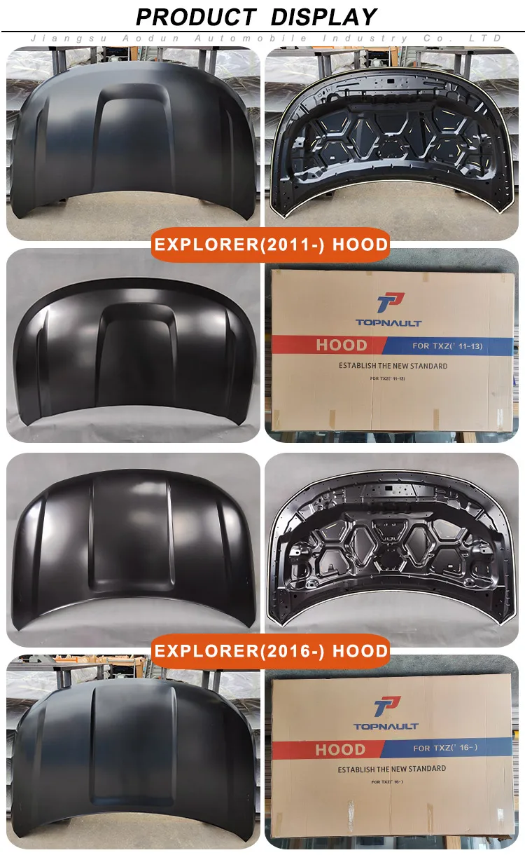 High Quality Aluminium Engine Hood for Ford Explorer 2011-2016