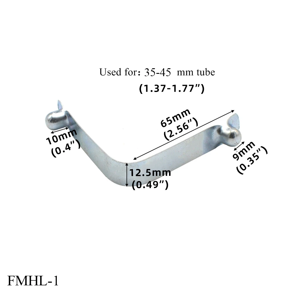 Button Lock Flat Springs V Shape Clip Metal Tube Clips Release Locking ...