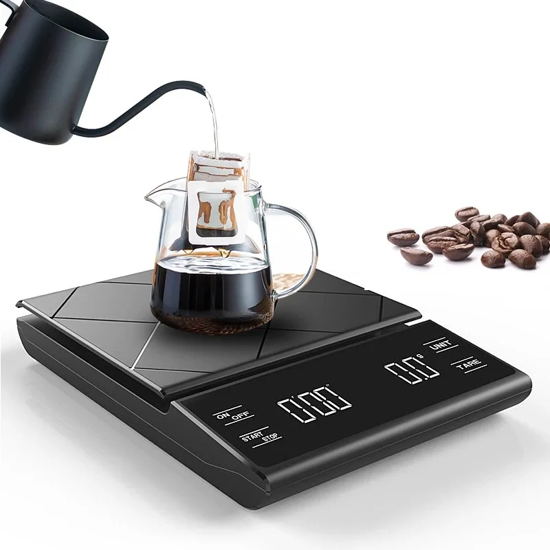 Mini Drip Coffee Scale With Timer Portable Smart Digital Kitchen Scale ...