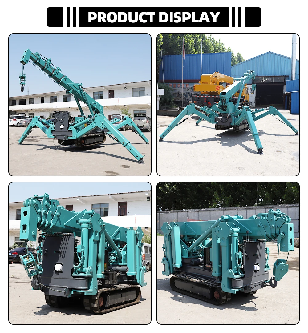 China Popular Construction Telescopic Spider Crane 5 Ton Mini Cranes ...