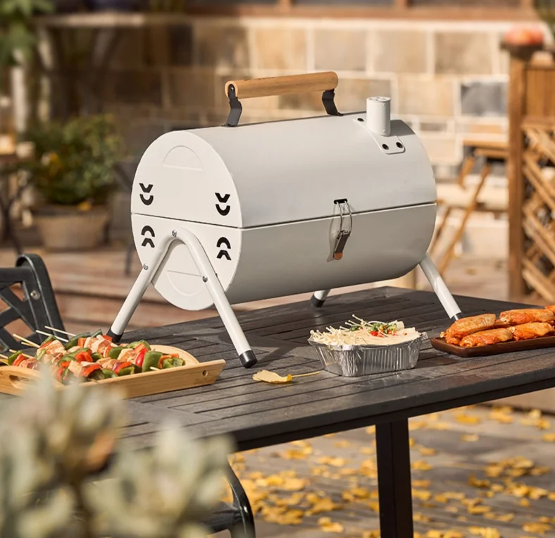 Barbecue Commercial Party Oven 2 Burners Grill Folding Bbq Box With ...