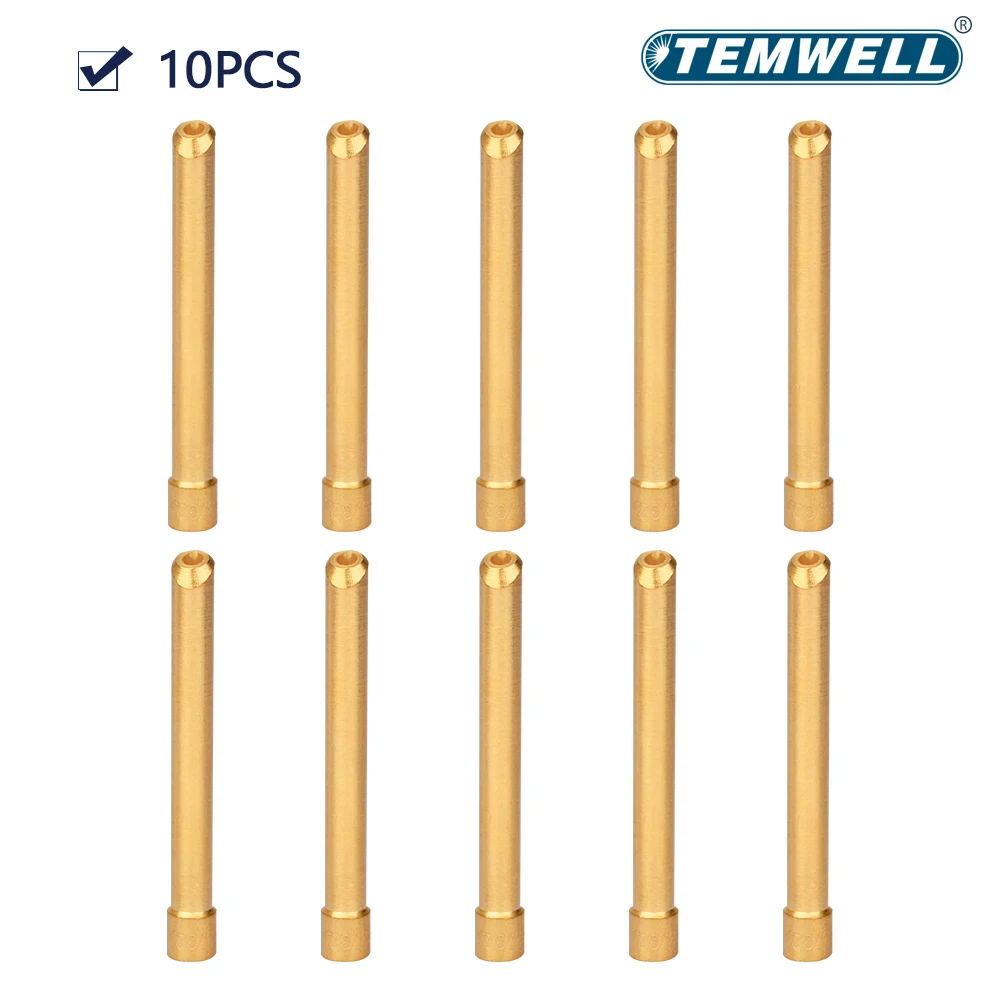 Temwell High Quality Long Wedge Tig Collets Argon Welding Gun Spares ...