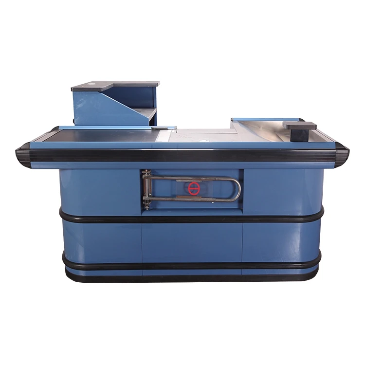 Supermarket Commercial Cashier Counter Checkout Counter with Conveyor ...