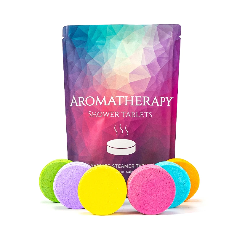 Customize Logo Vegan Shower Steamers Organic Bath Fizzies Aromatherapy ...