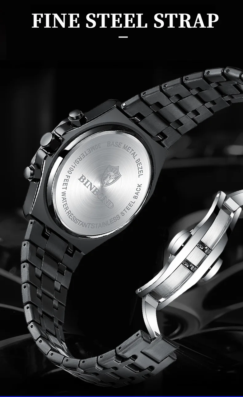 Men's Wrist Watches - Custom Logo OEM Designer Stainless Steel