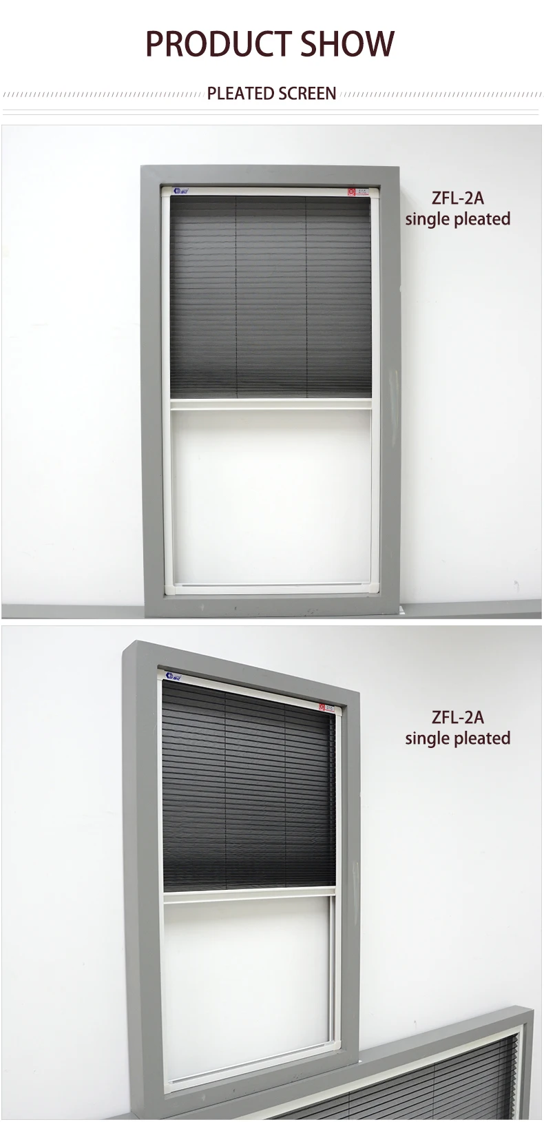 Plissee Plisse Insect Screen / Pleated Insect Screen Mesh Window ...